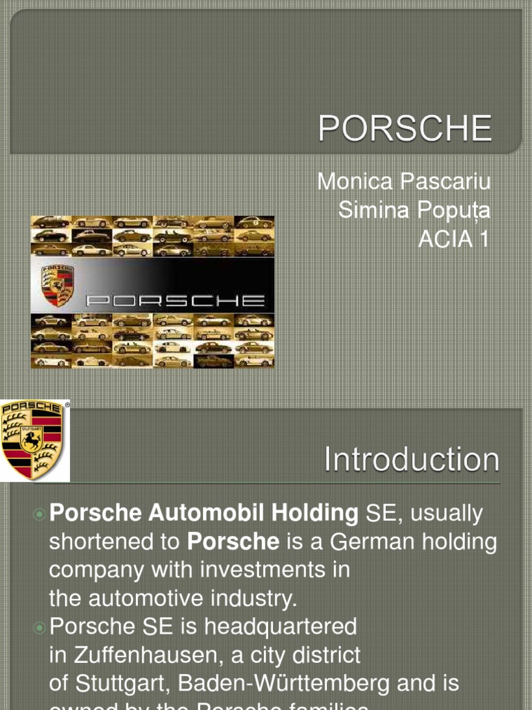 Porsche | PDF | Volkswagen | Volkswagen Group