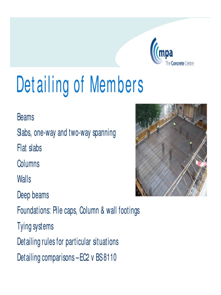 Detailing Members | Download Free PDF | Beam (Structure) | Deep Foundation