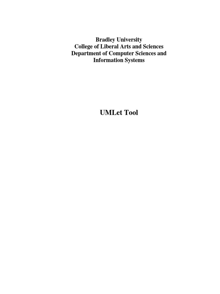 5 UMLet Tool Manual | Download Free PDF | Component Based Software ...