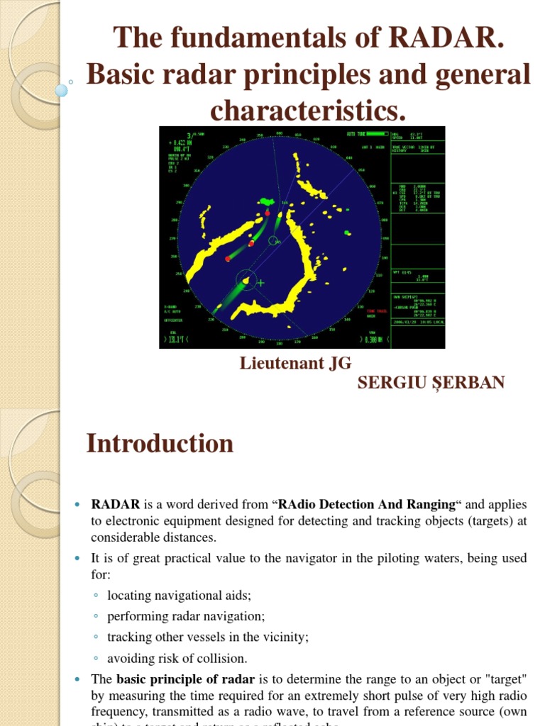 Fundamentals of Radar Principles | PDF | Radar | Radio