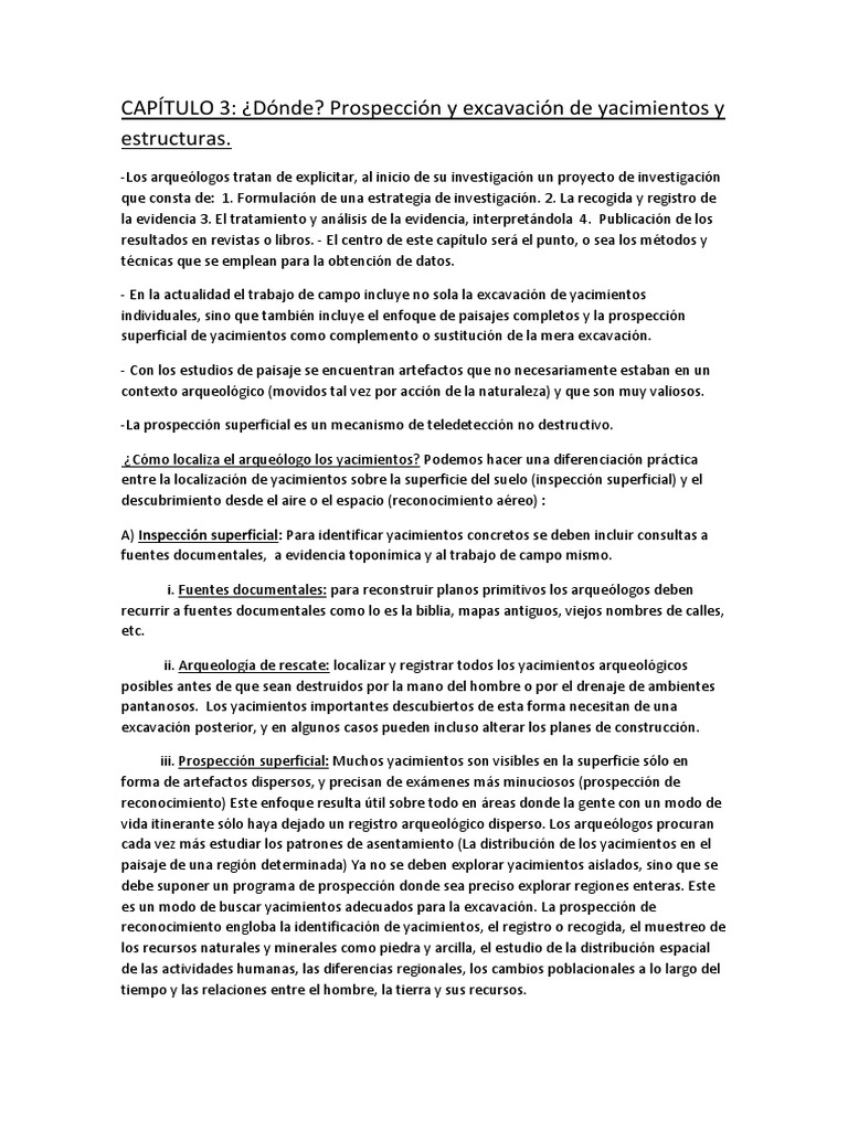 Resumen CAPÍTULO 3 Y 4 Colin Renfrew | PDF | Arqueología | Homo Resumen CAPÍTULO 3 Y 4 Colin Renfrew | PDF | Arqueología | Homo
