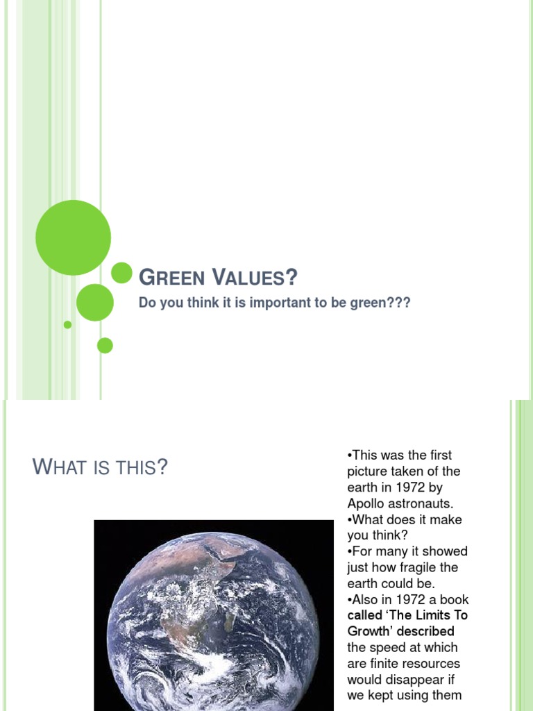 Green Values | Download Free PDF | Environmentalism | Waste Management