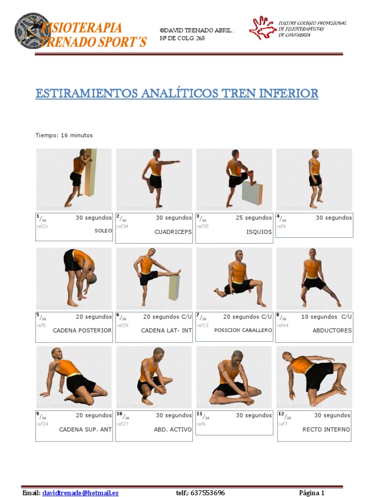 Estiramientos Tren Inferior