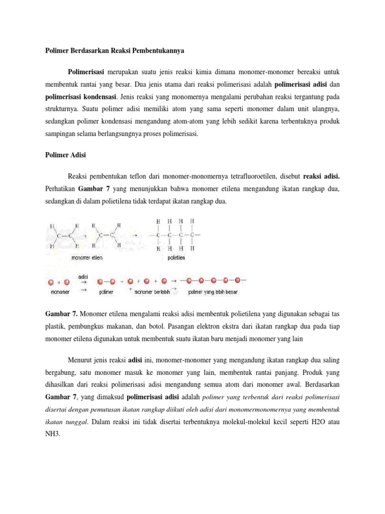 Tahap-Tahap Polimerisasi | PDF | Griya & Taman | Sains & Matematika