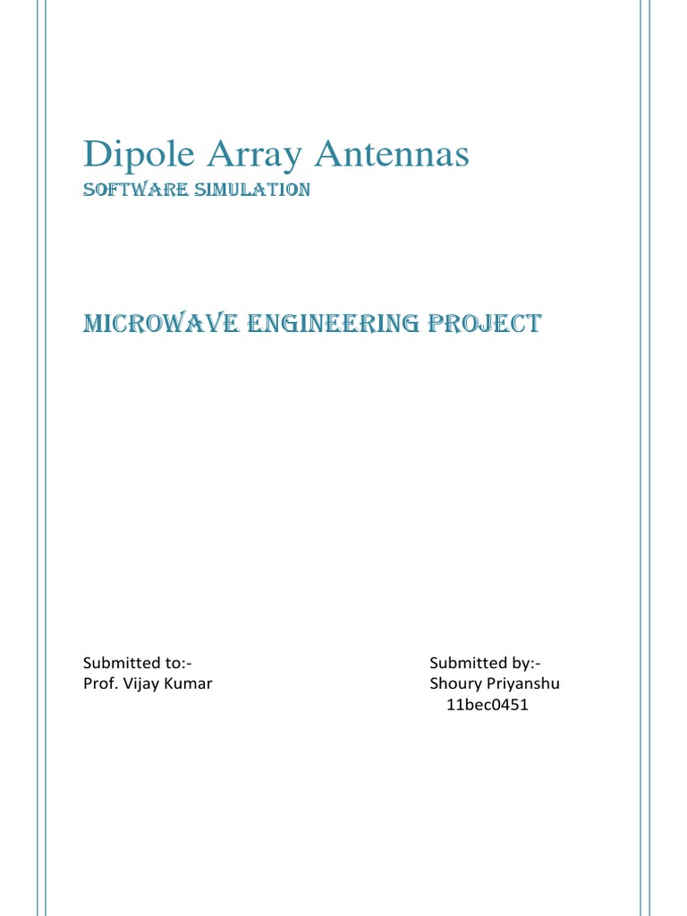 Microwave Project | PDF | Antenna (Radio) | Microwave