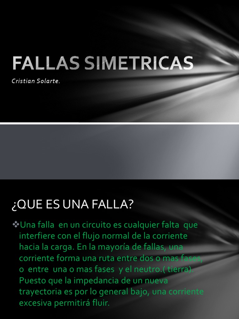 Fallas Simetricas | PDF | Corriente eléctrica | Línea de transmisión