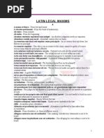 Legal Latin Phrases and Maxims Guide | PDF | Burden Of Proof (Law ...