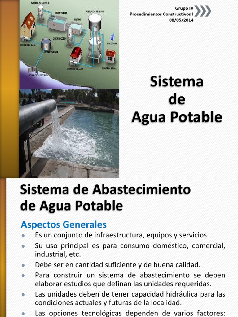 Sistema de Abastecimiento de Agua Potable | PDF