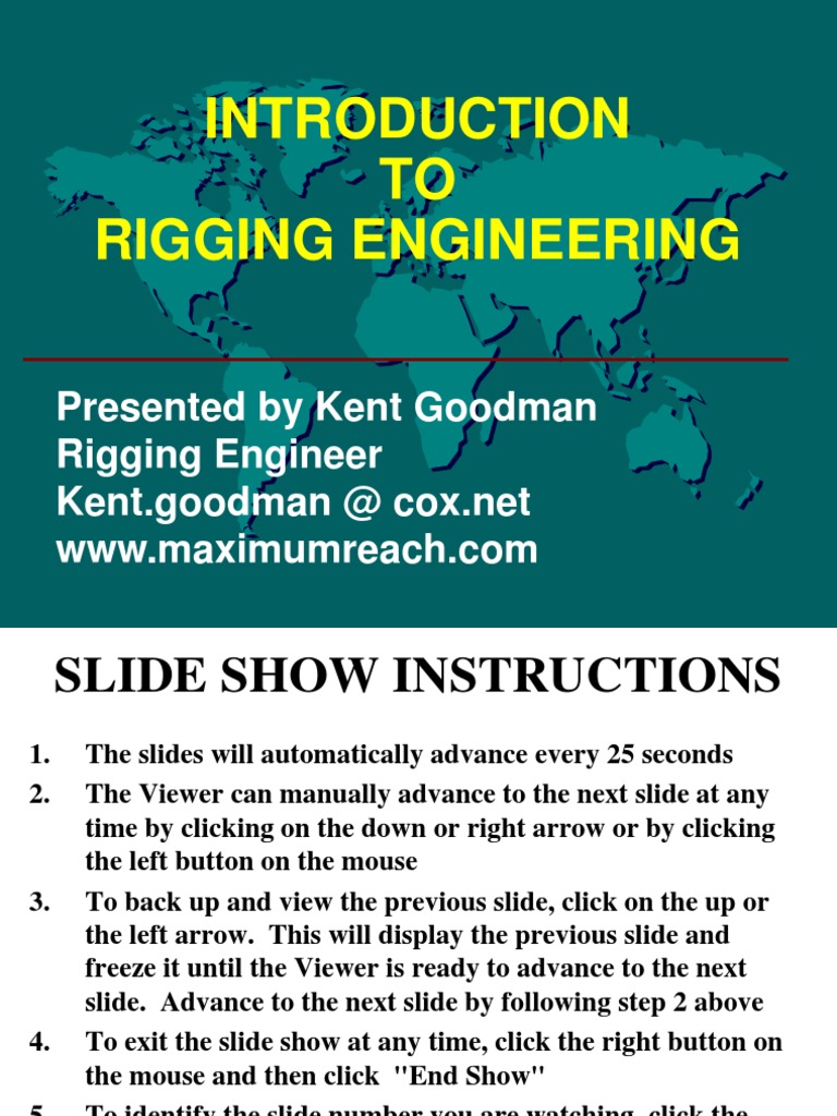 Introduction To Rigging Engineering | PDF | Crane (Machine) | Rigging