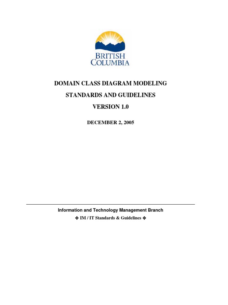 Class Diagram Standards Pdf Class Computer Programming 4338