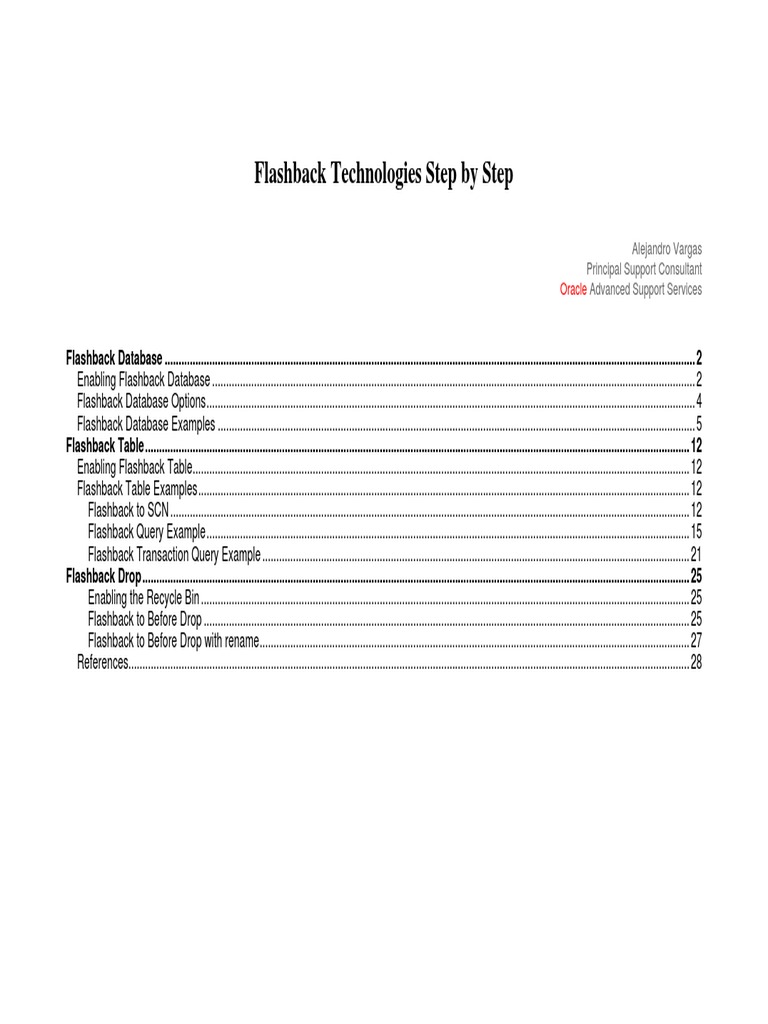 Flashback Technologies Pdf