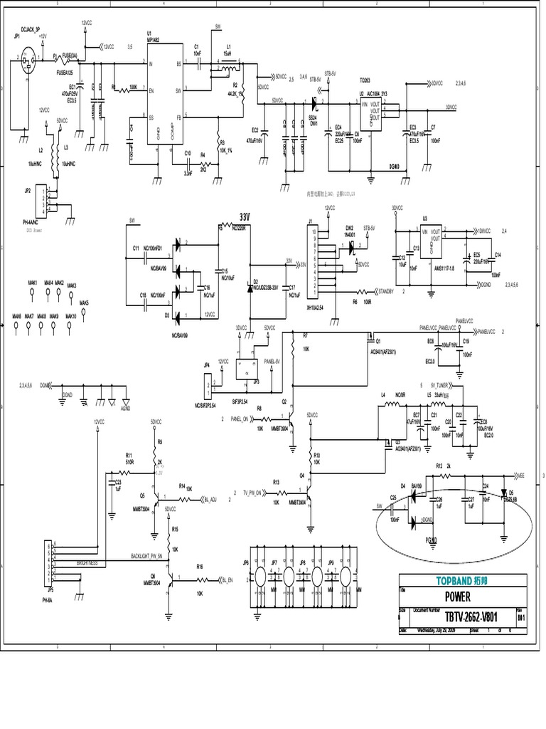 Diagrama De Tv Led 32 Lg Modelo 328041561 Esquema Elétrico