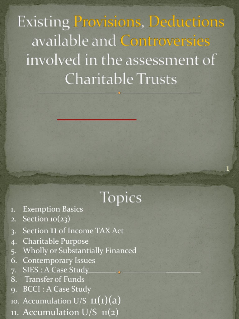 Trust Presentation Large Version2 Pdf Charitable Organization