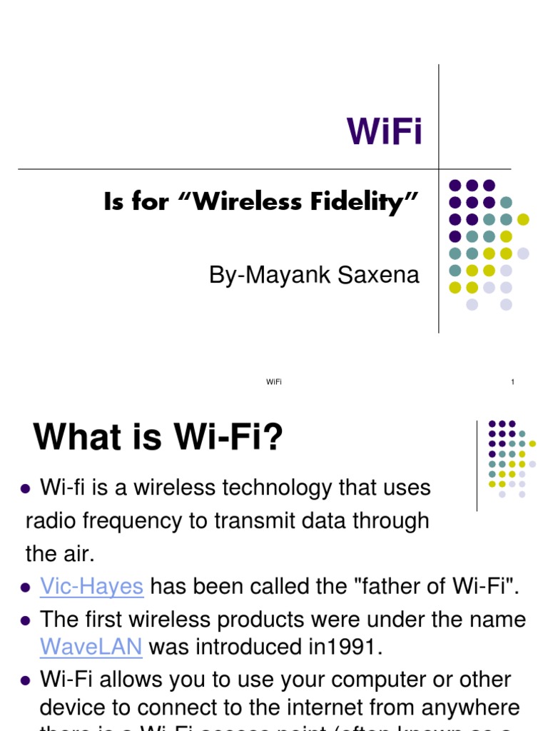 Wi Fi | PDF | Wi Fi | Wireless Lan