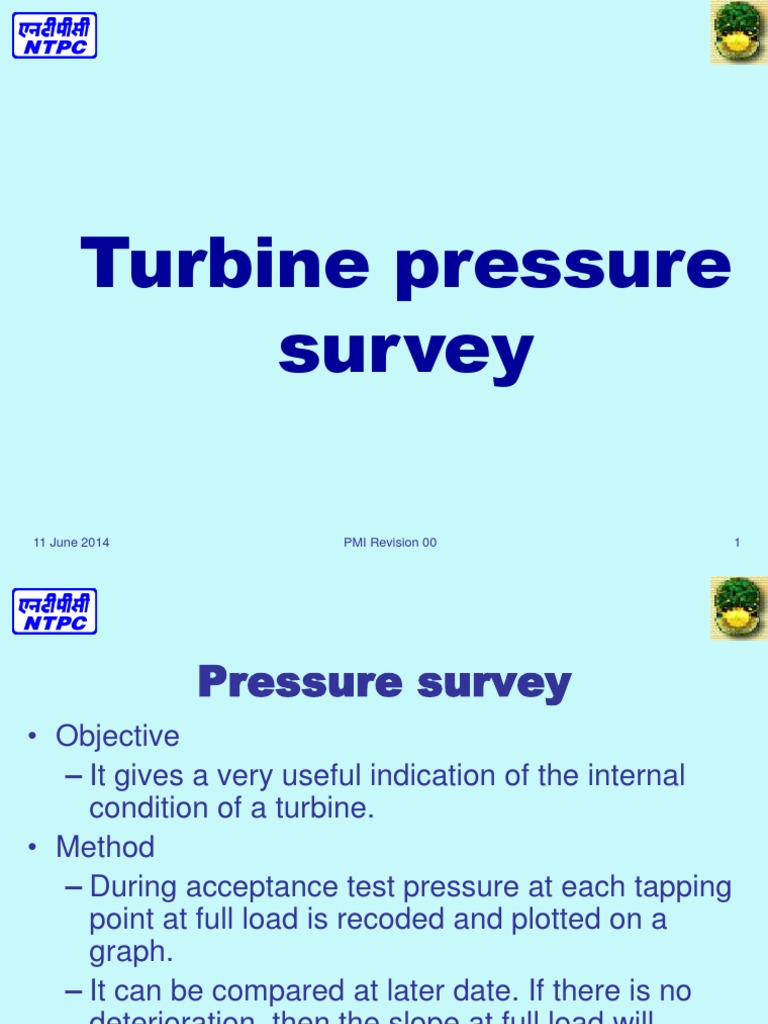 Turbine Pressure Survey | PDF | Turbine | Gases