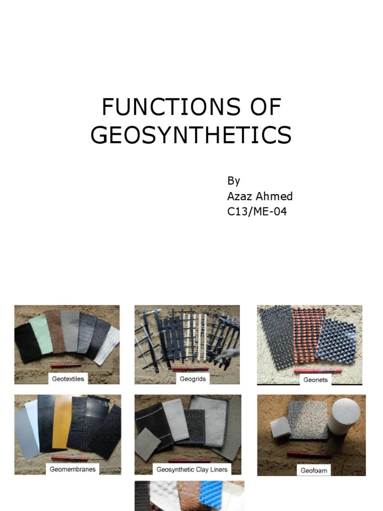 Functions of Geosynthetics Explained | PDF | Soil | Stress (Mechanics)
