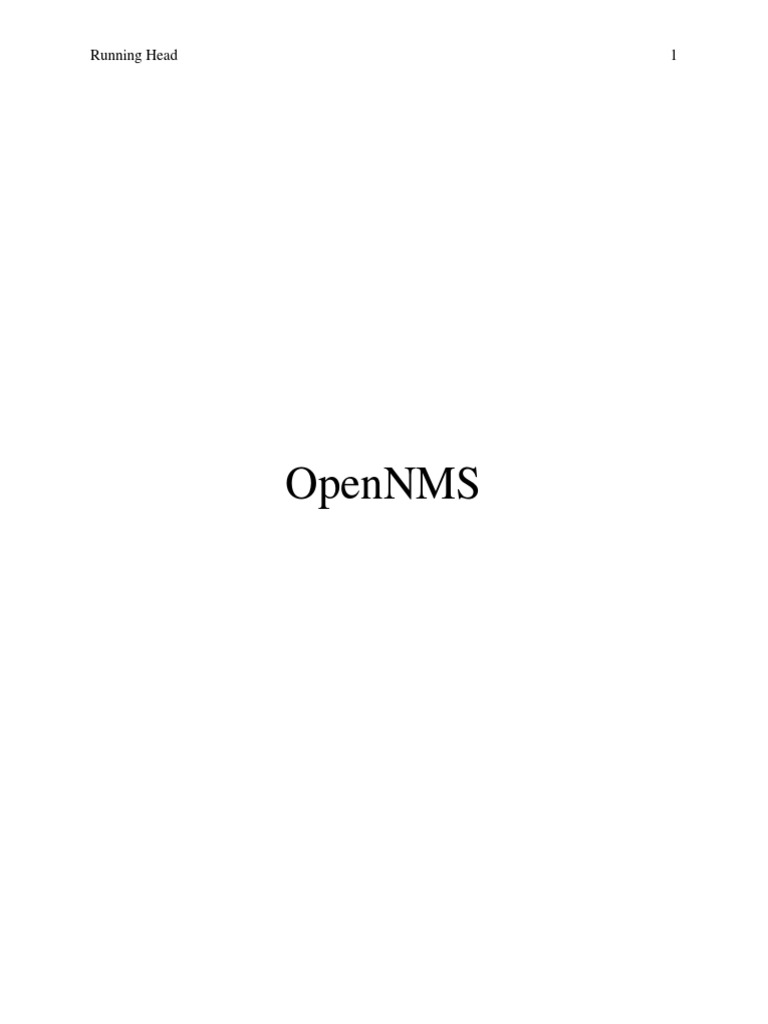 Open NMS | PDF | Operating System | Hypertext Transfer Protocol