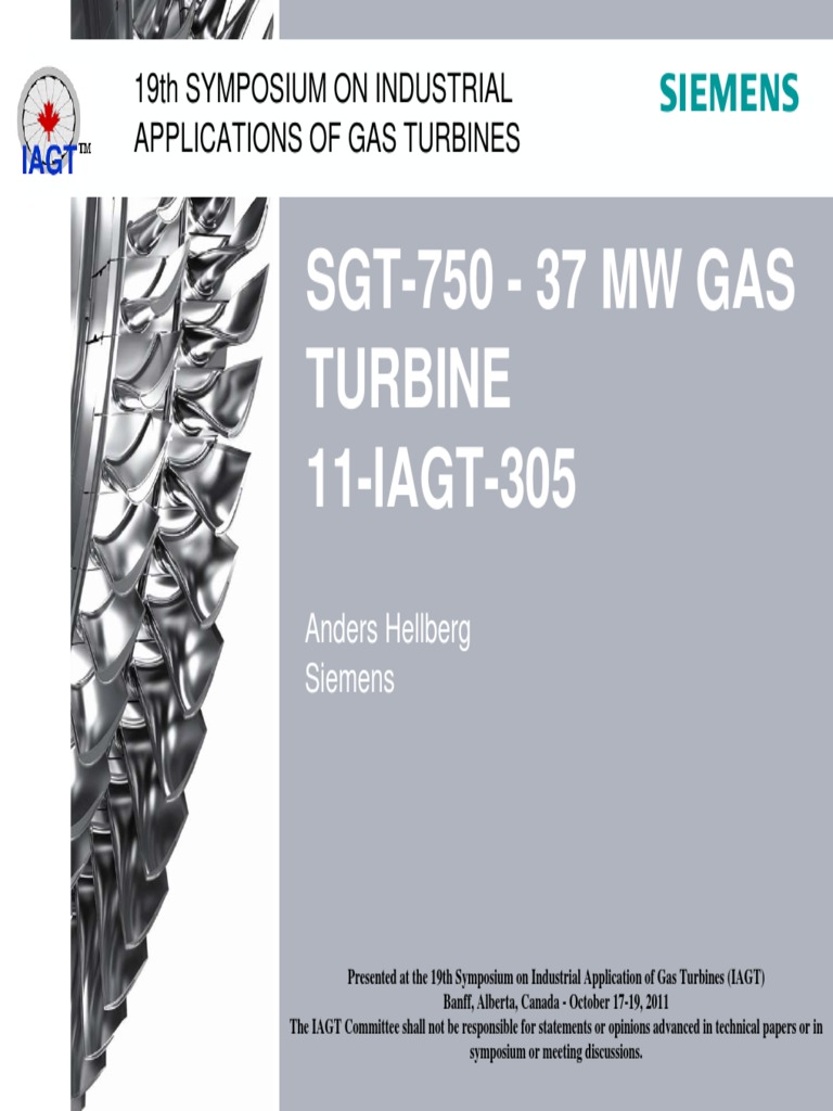 sgt 750 | Turbine | Gas Compressor