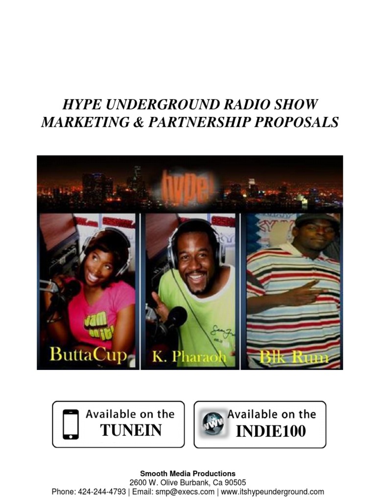 Hype Underground Ad Rates | PDF | Promotion (Marketing) | Advertising
