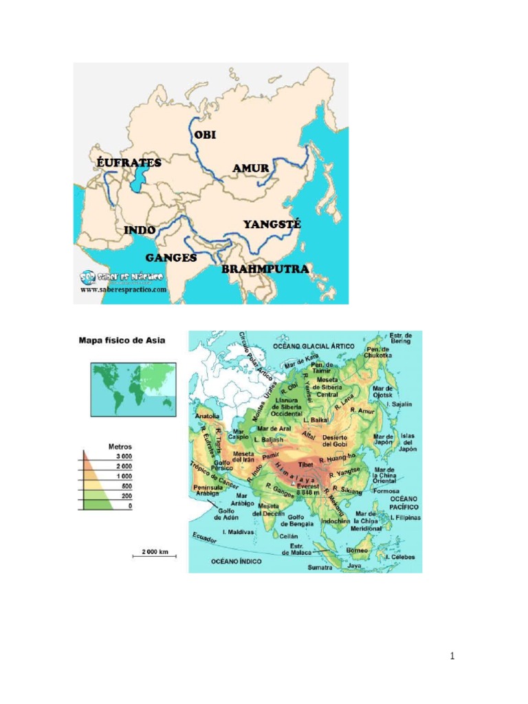 Rios y Lagos de Asia | PDF | Entretenimiento (general)