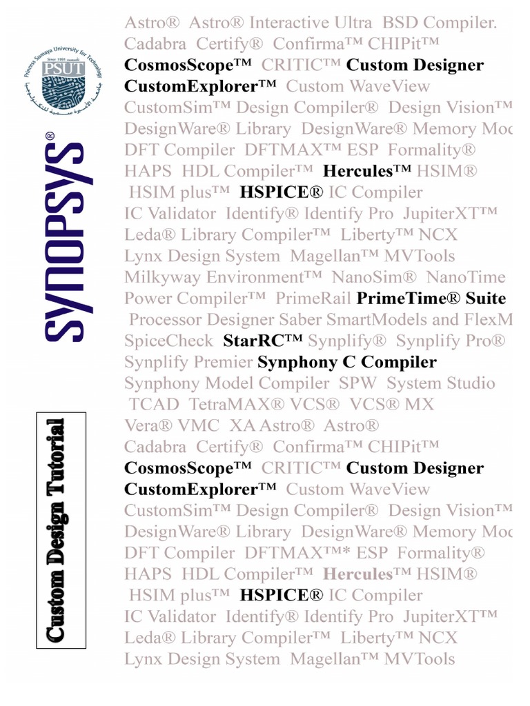Synopsys Tutorial | PDF | Library (Computing) | System Software Synopsys Tutorial | PDF | Library (Computing) | System Software