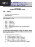 Bedding and Joint Sand Specifications | PDF | Sand | Concrete