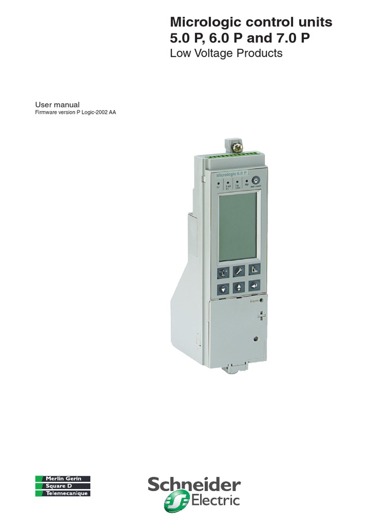 Micrologic P User Manual | PDF | Power Engineering | Electrical Components