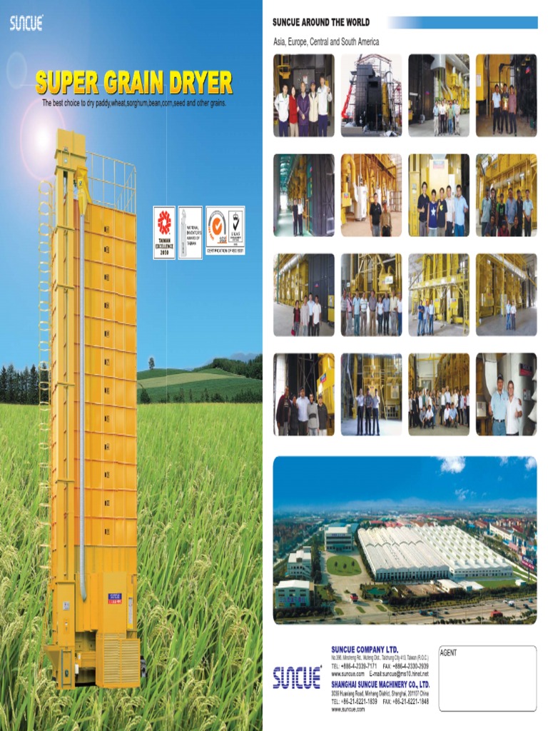 Suncue Grain Dryer: Efficient Biomass Solutions | PDF | Maize | Rice