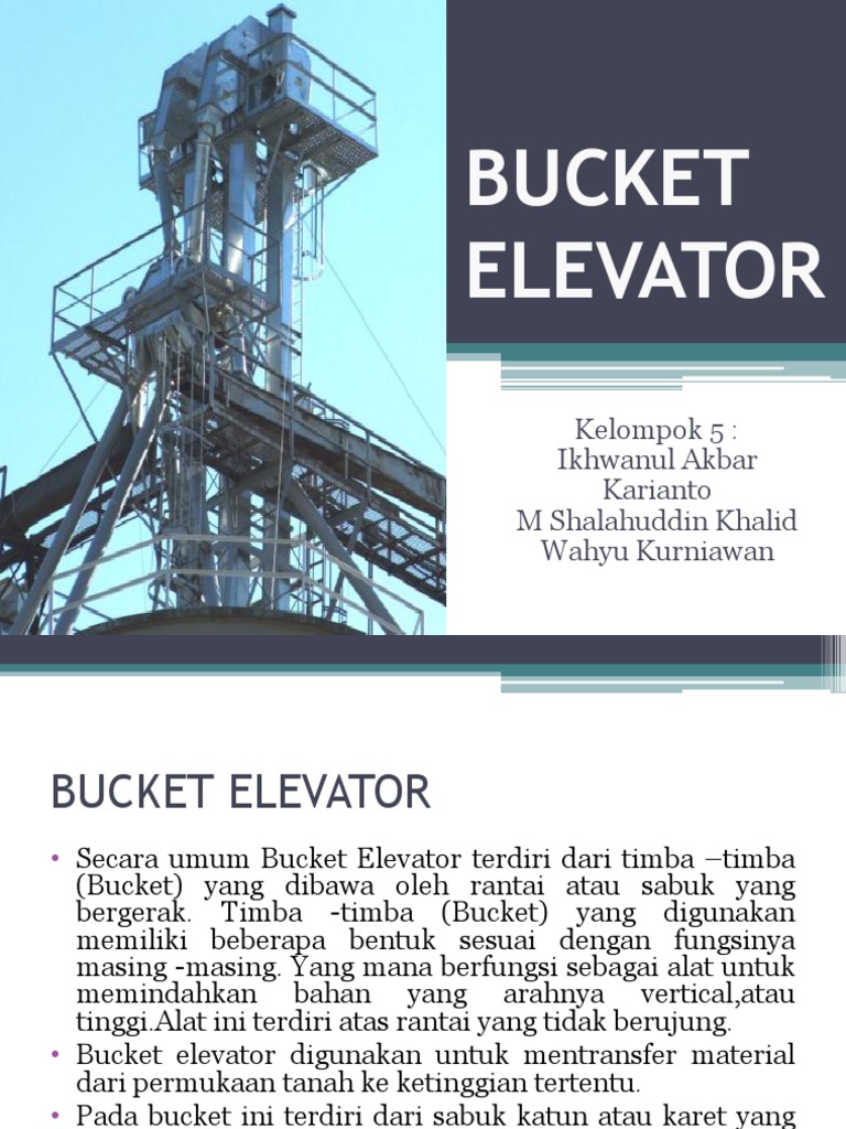 Prinsip Kerja Bucket Elevator | PDF