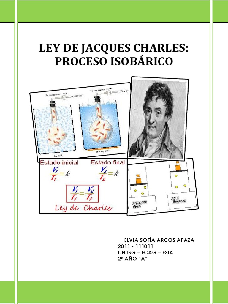 Ley de Jacques Charles | PDF | Gases | Temperatura