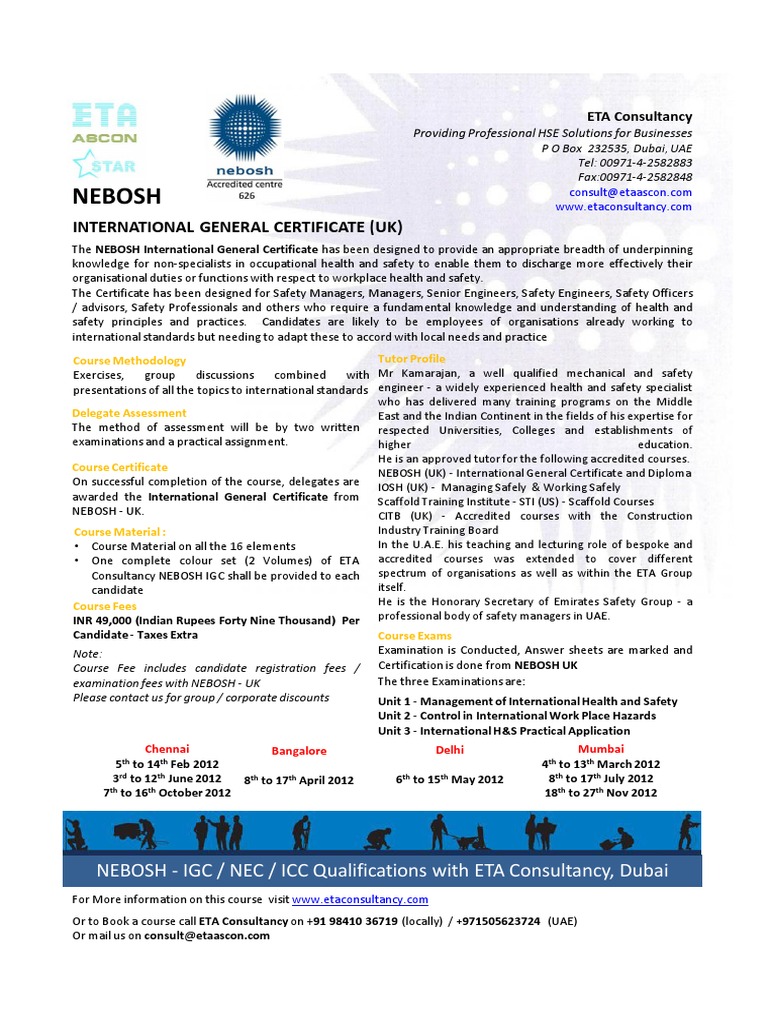 Course | PDF | Occupational Safety And Health | Safety