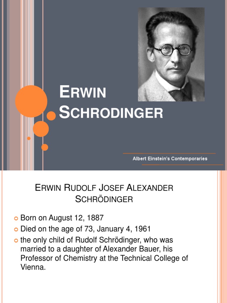 Erwin Schrodinger | PDF | Epistemology Of Science | Scientific Method