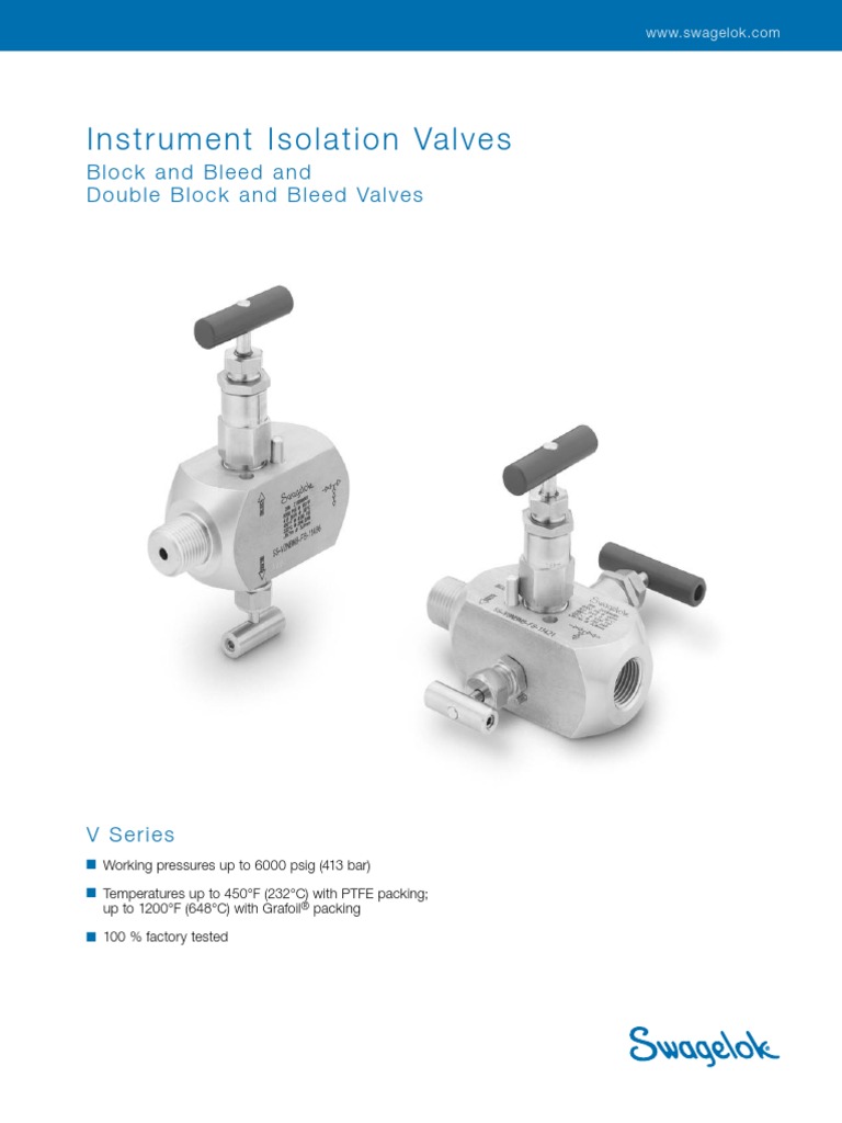Block and Bleed Valve-Systems | PDF