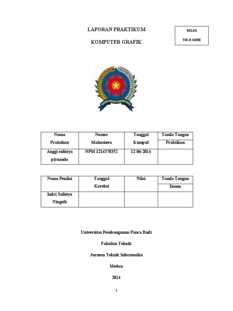 Laporan Praktikum Grafika Komputer | PDF
