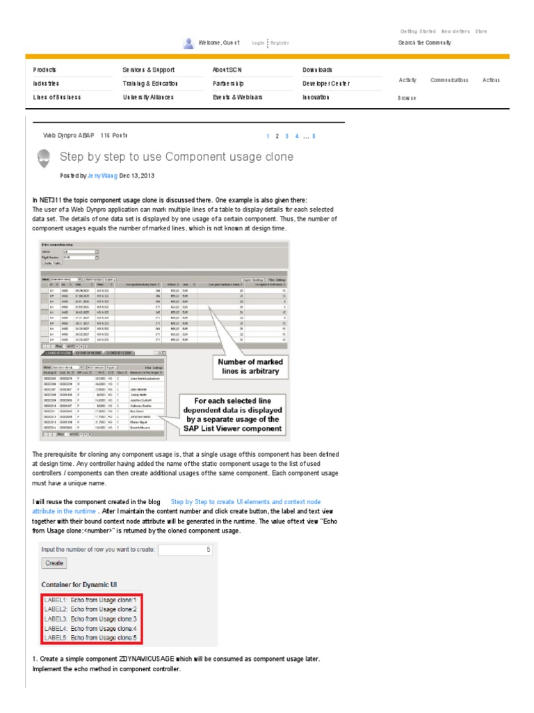 Web Dynpro Abap - Scn2 | PDF | Database Index | Data Type