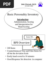 Basic Personality Inventory Scale Descriptions | PDF | Extraversion And ...