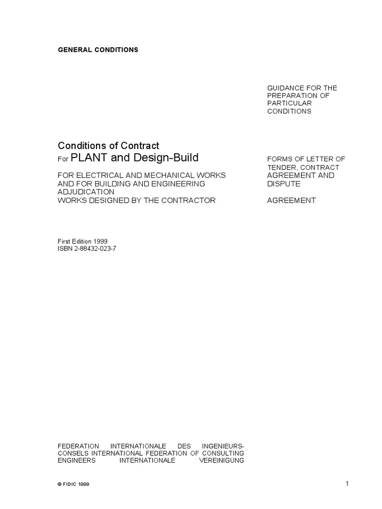 Fidic Yellow | PDF | Engineering | Nature