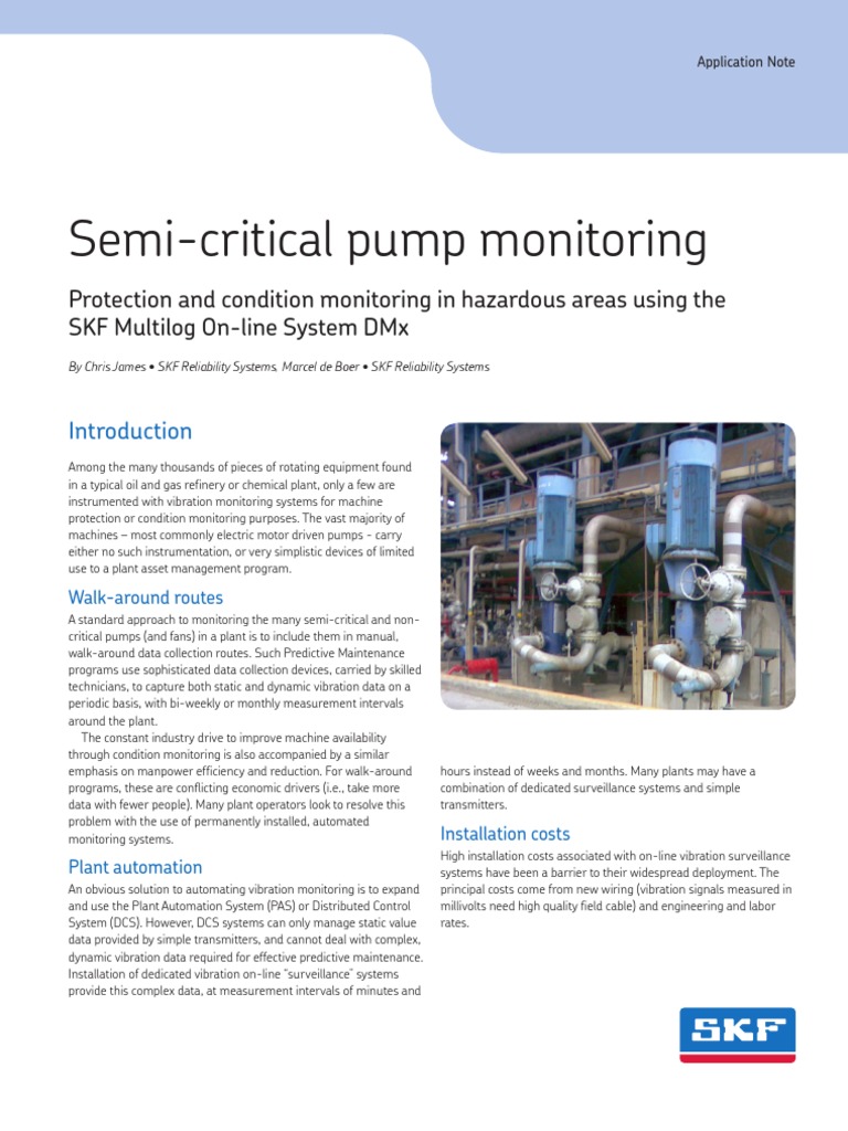 CM3119 SKF Multilog DMx-Semi-critical Pump Monitoring | PDF ...