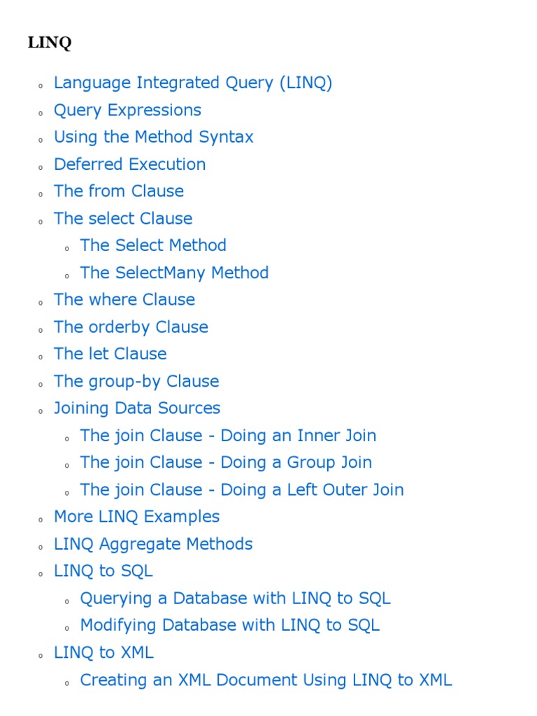 C# 5 Linq | PDF | Language Integrated Query | Anonymous Function