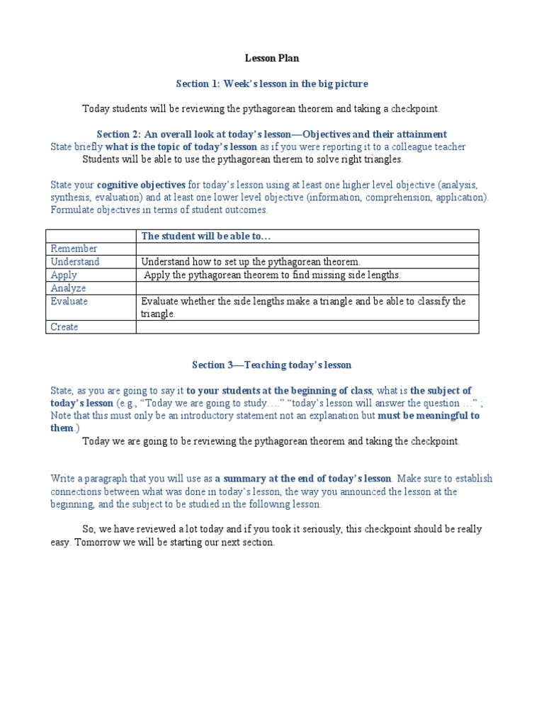 Geometry Lesson Plans 2 | PDF | Lesson Plan | Reading Comprehension