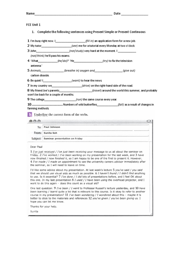 FCE Unit 1 | PDF | Career & Growth