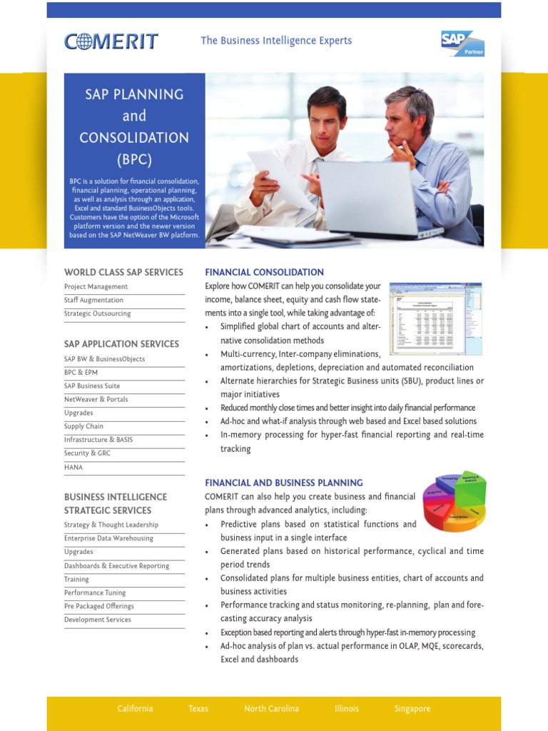 Comerit BPC Brochure | PDF | Business Intelligence | Sap Se