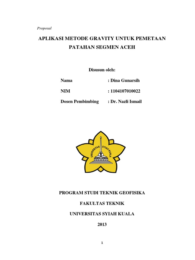 Aplikasi Metode Gravity Untuk Pemetaan Sesar | PDF