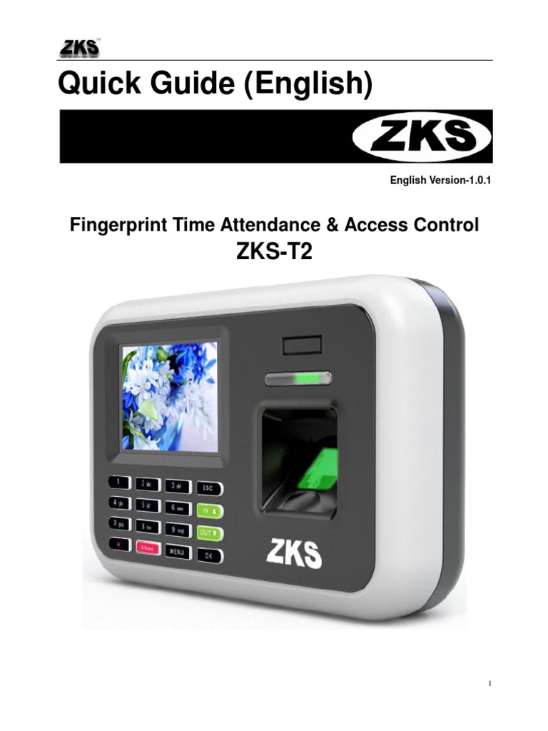Quick Guide of New T2 | PDF | Access Control | Authentication