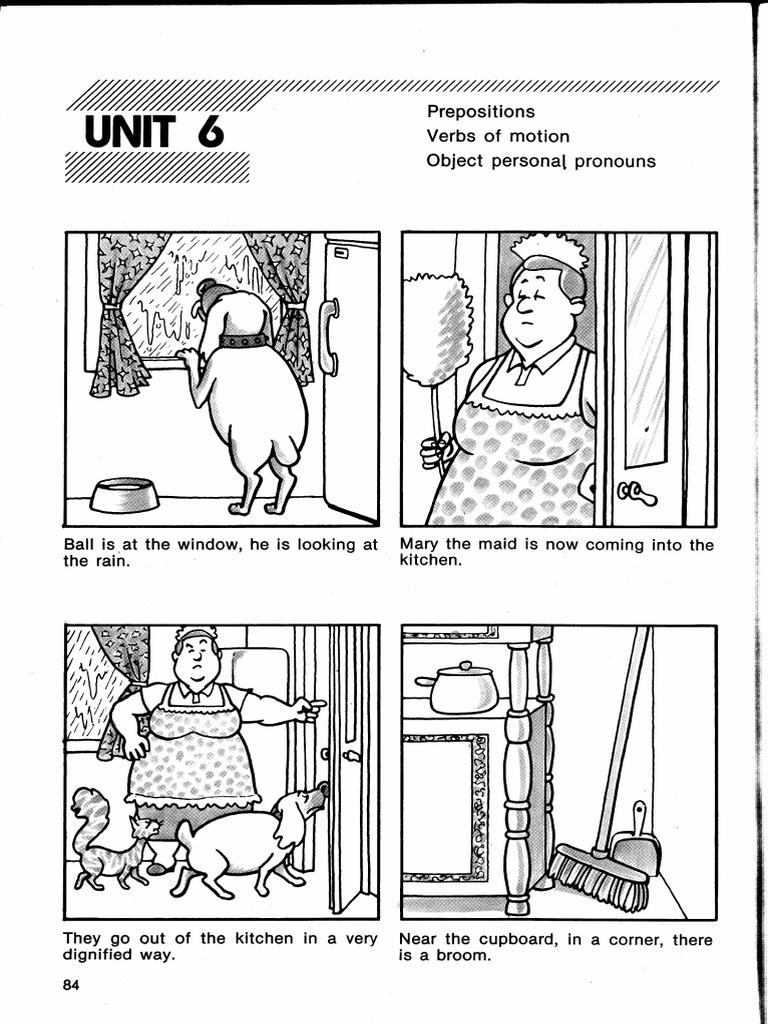 Verbs Object Personal: Prepositions Motion Pronouns | PDF
