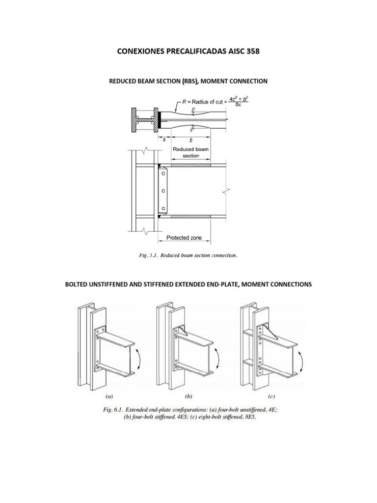 Conexiones Precalificadas Aisc 358