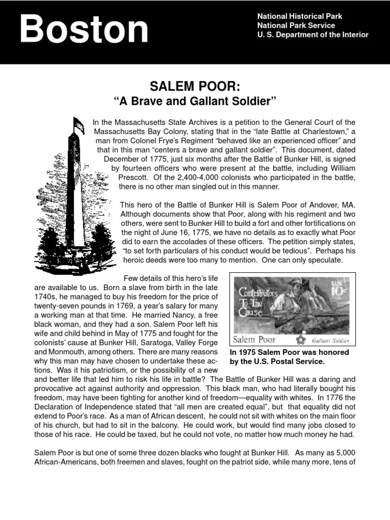 Salem Poor | PDF | American Revolution | North America