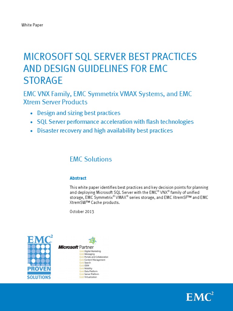 Sqlserver BP WP | PDF | Microsoft Sql Server | Database Index