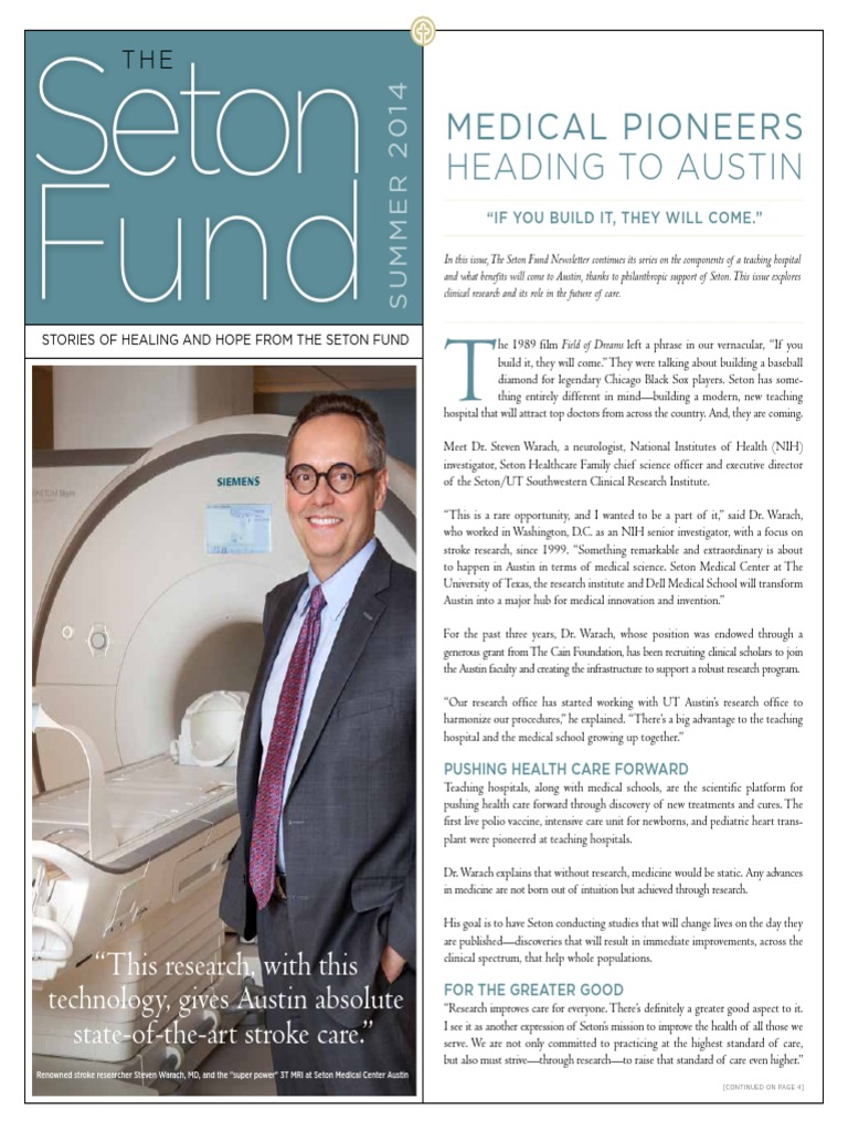Seton Fund 2014 Summer | PDF | Hospital | Magnetic Resonance Imaging