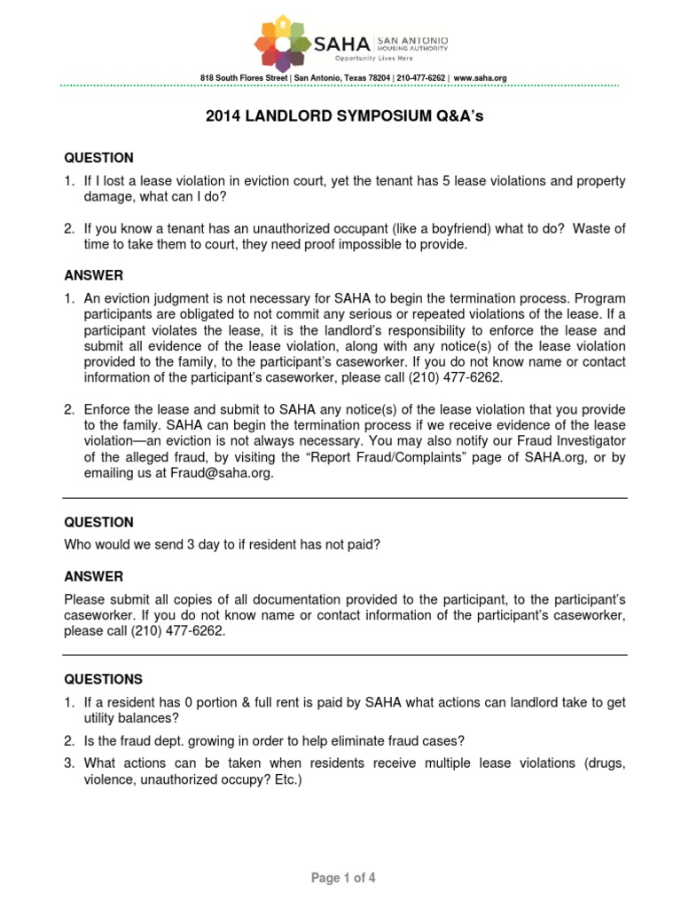 Unauthorized Occupant Violation Guide | PDF | Eviction | Lease